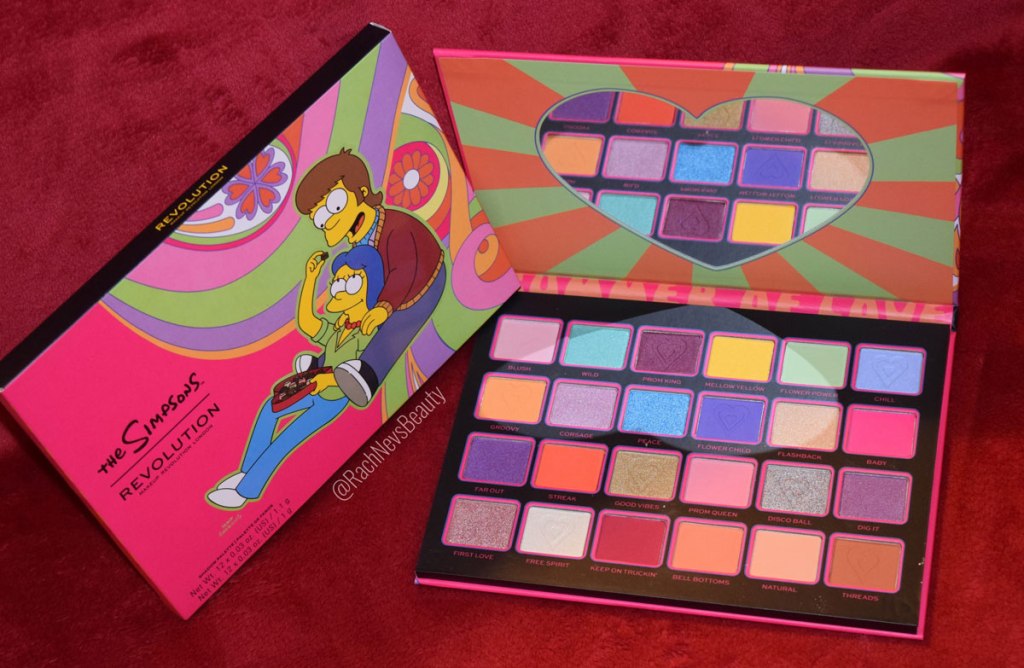 The Simpsons x Makeup Revolution Summer of Love Homer and Marge Palette ...